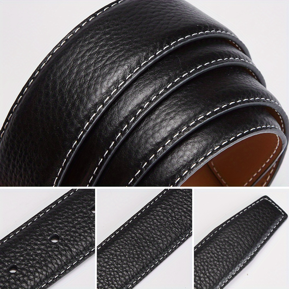 Mens Simple Vintage Casual Reversible Belt With Single Cowhide Business ...