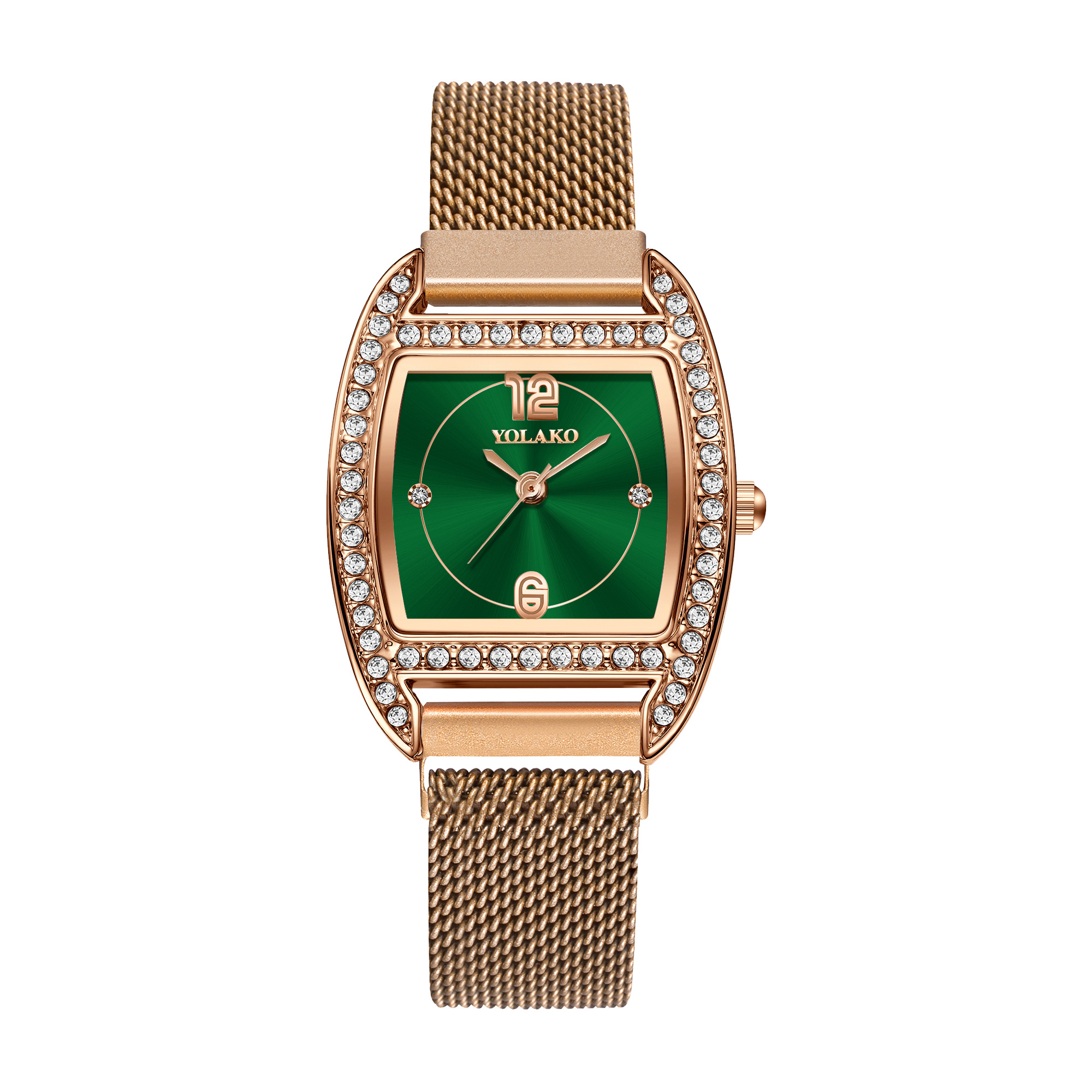 Women's Watch Fashion Tonneau Pointer Quartz Watch Luxury - Temu Norway