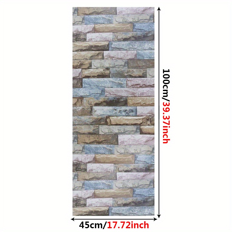 Self adhesive Wallpaper Retro Nostalgic 3d - Temu