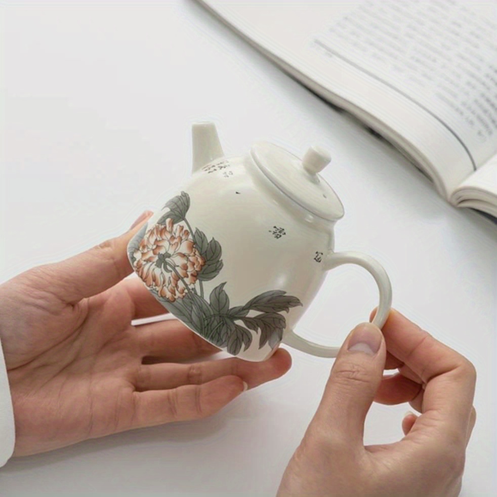 Teapot Vintage Household High End Ceramic Hand Grab Teapot - Temu United