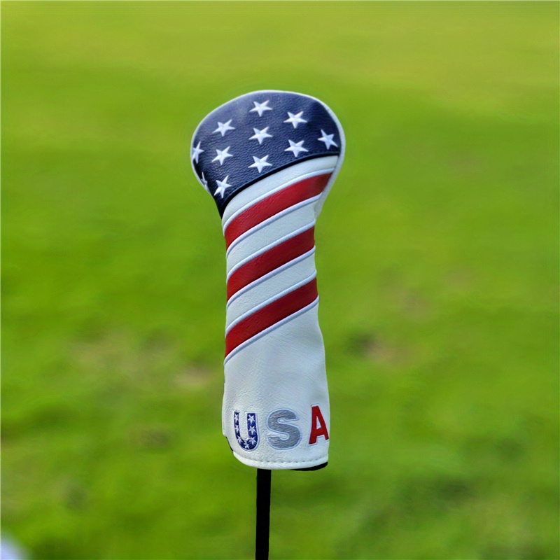 Patriotic Golf Club Head Cover Set Clubs Pu - Temu New Zealand