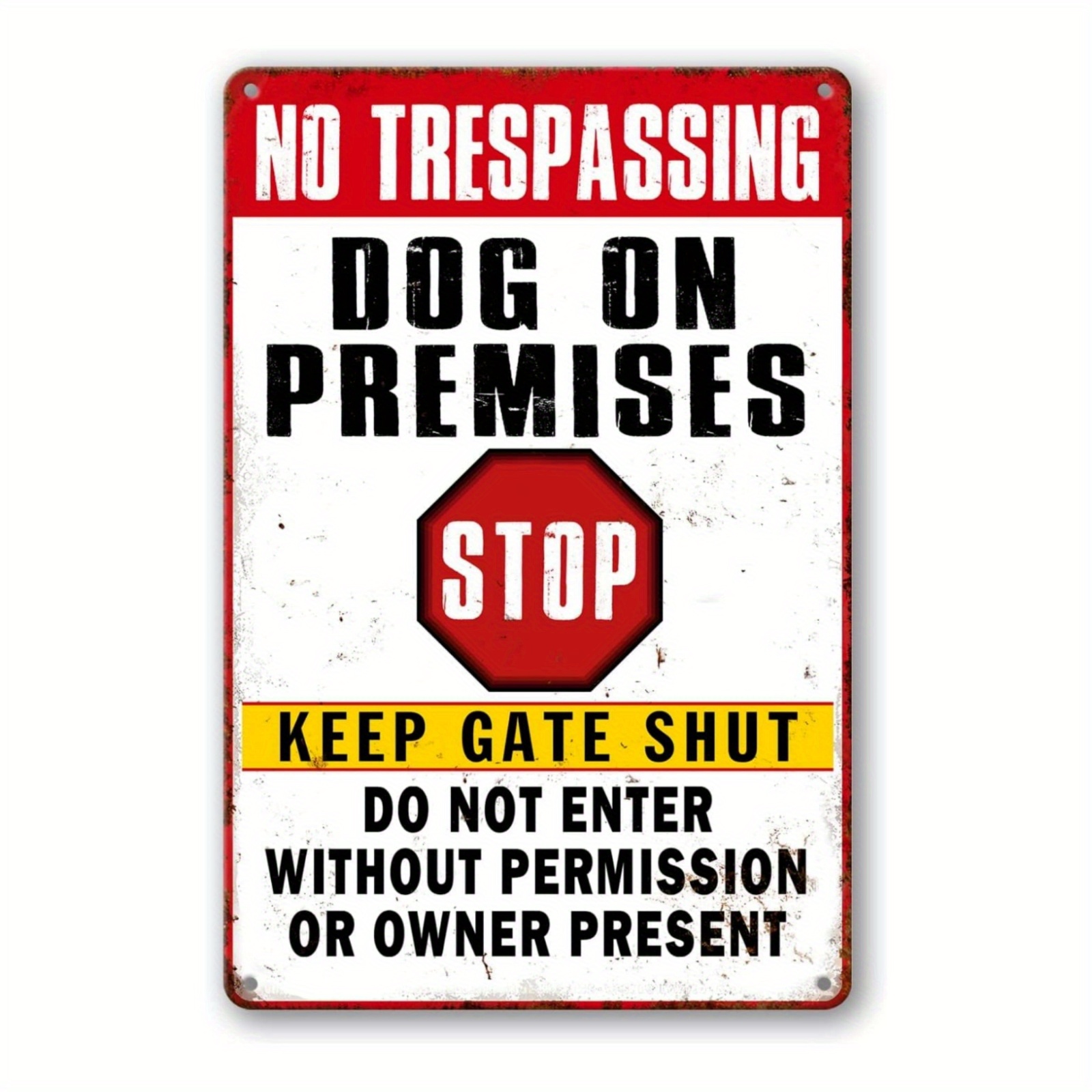 beware dog signs fence no trespassing dog premises sign - Temu Australia