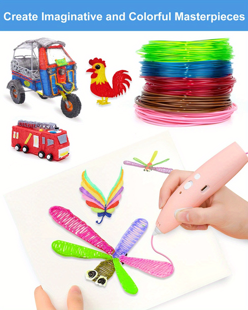 3d Colors 3d Printer Pla Filament Pla 3d Print - Temu