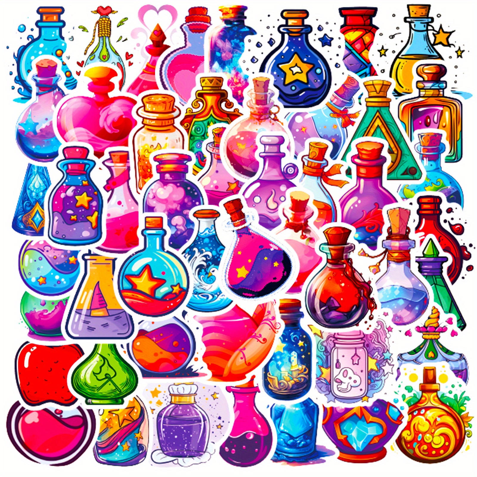 Bottle Sticker New Symphony Cartoon Apothecary - Temu United Kingdom