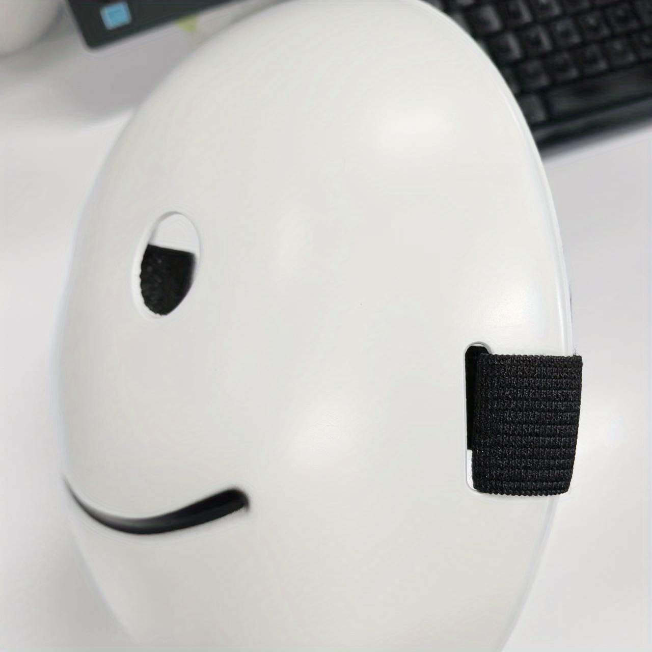 1pc Mens Halloween Kids Mask White Smiling Mask Halloween Masquerade ...