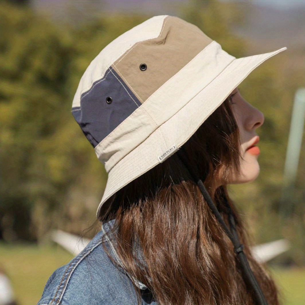 color block fisherman hat quick drying sun - Temu United Kingdom