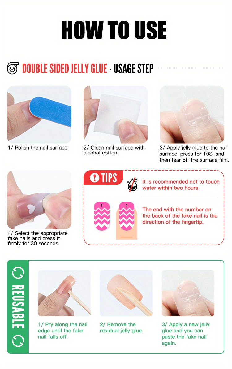 press nails aurora false nails - Temu Ireland