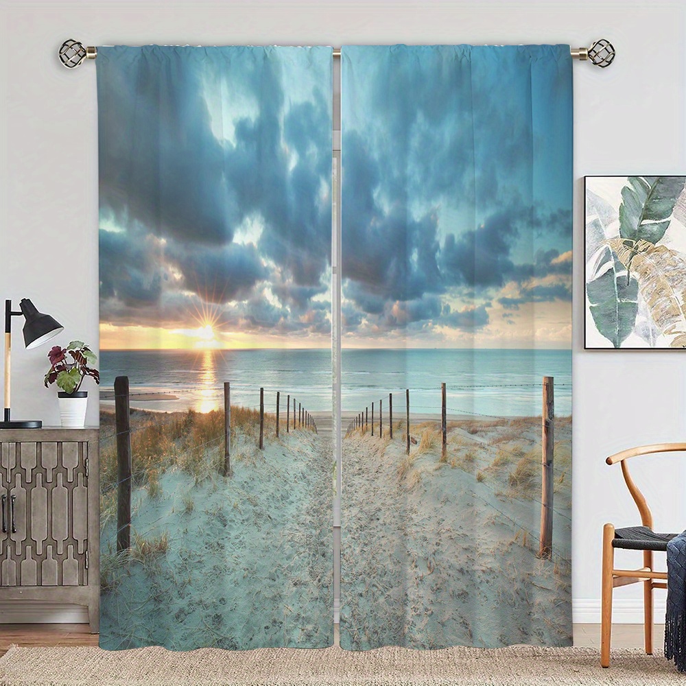window curtain scenic window curtain rod pocket - {region_name}