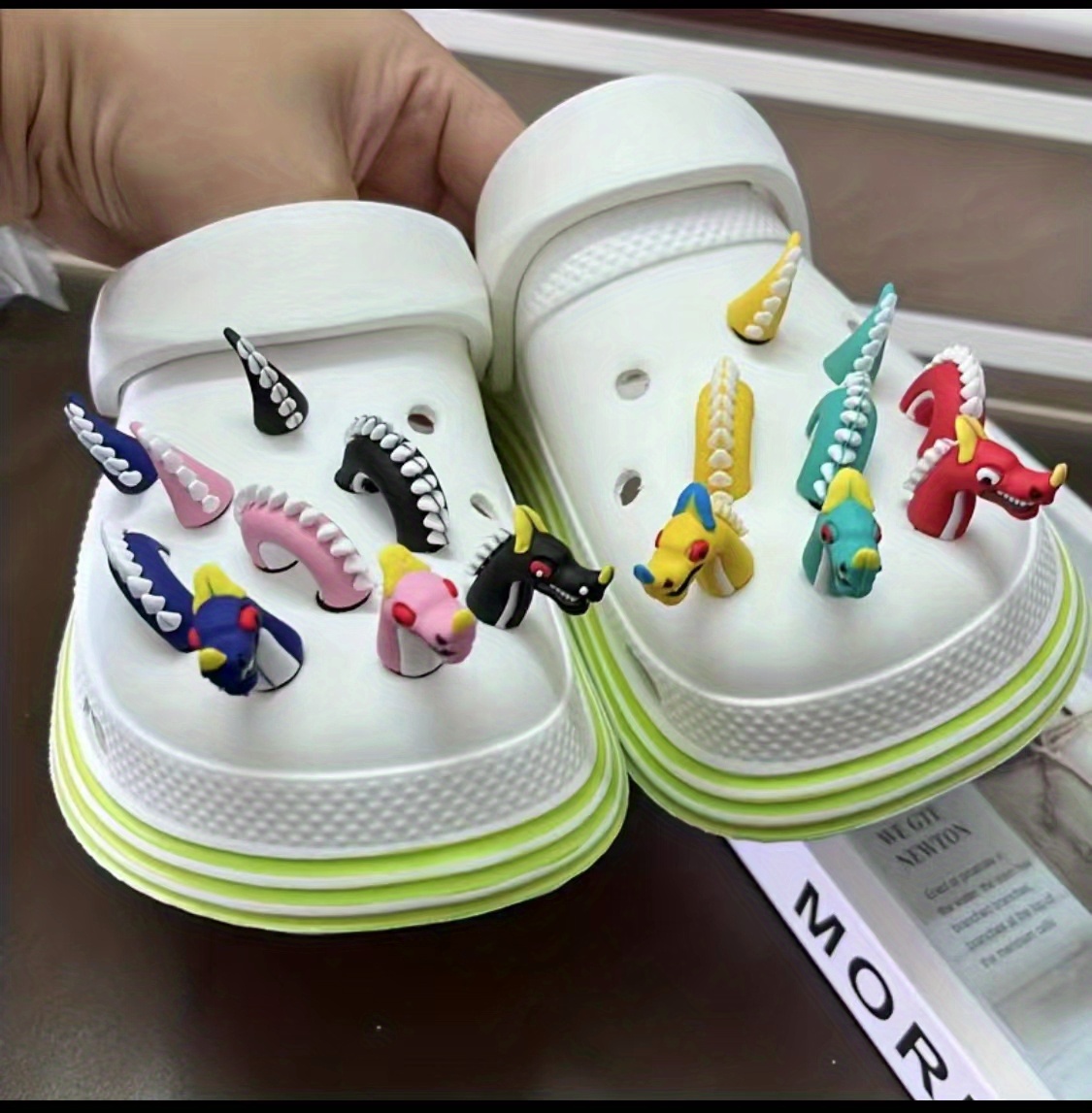 Funny 3d Animal Series Dragon/snake/crocodile Shoes Charms - Temu ...