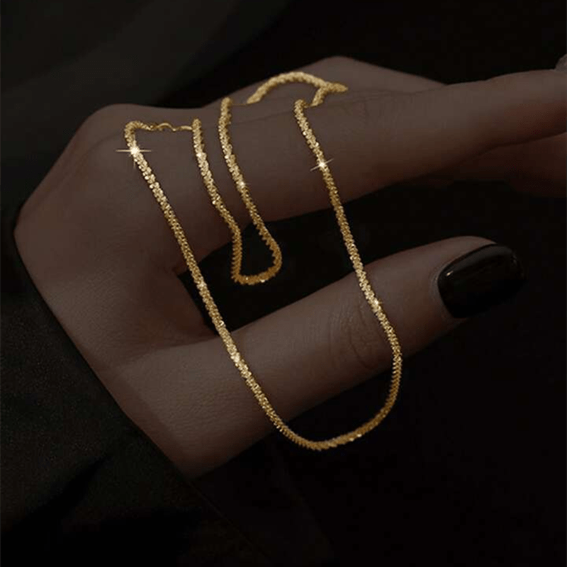 Luxury Shiny Chain Necklace Bridal Wedding Engagement - Temu