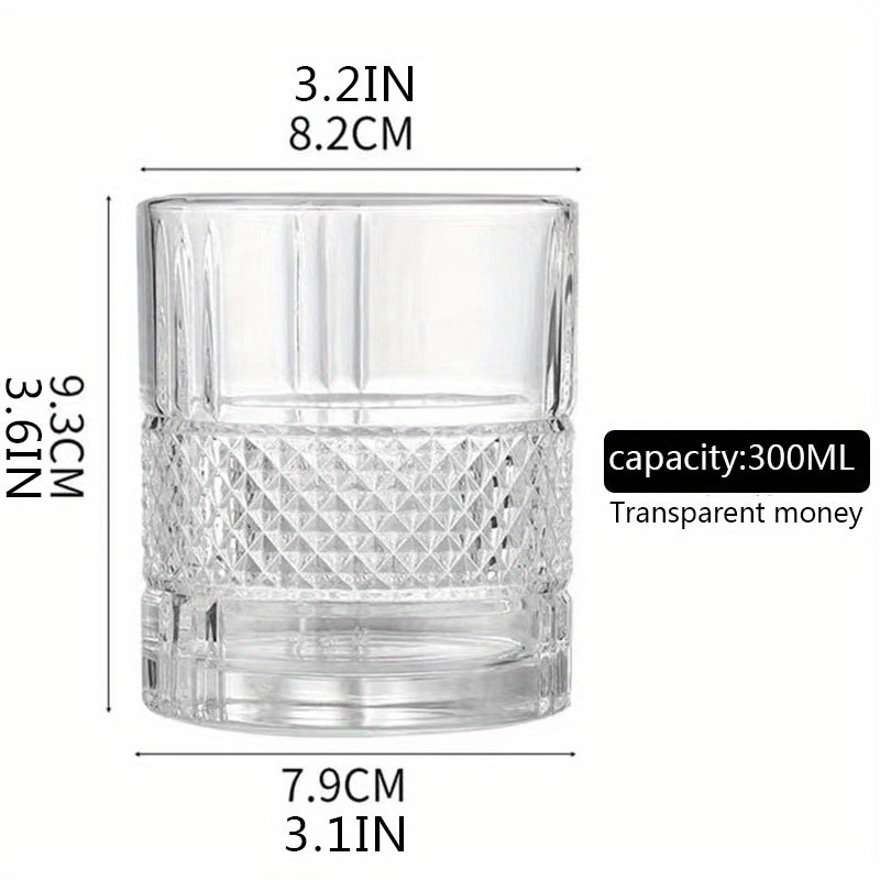 Cocktail Glasses Bar Classical Diamond Shaped Whiskey - Temu