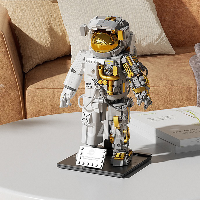 Space Astronaut Small Particle Building Blocks Assembled - Temu Australia