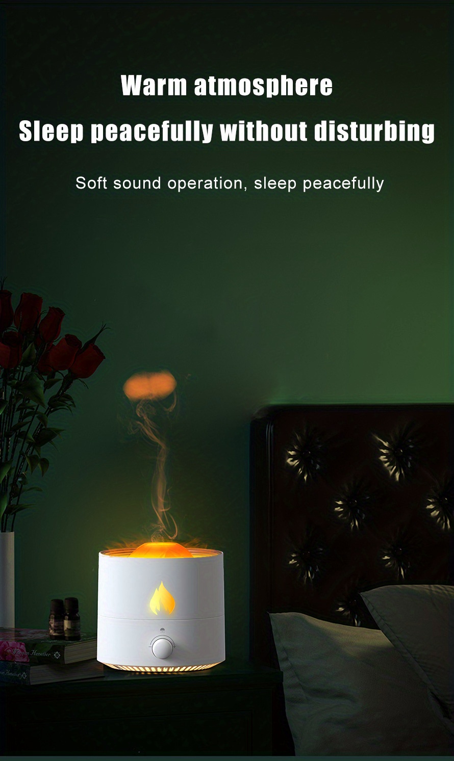 Simulation Flame Jellyfish Aromatherapy Diffuser Usb Mini - Temu United ...