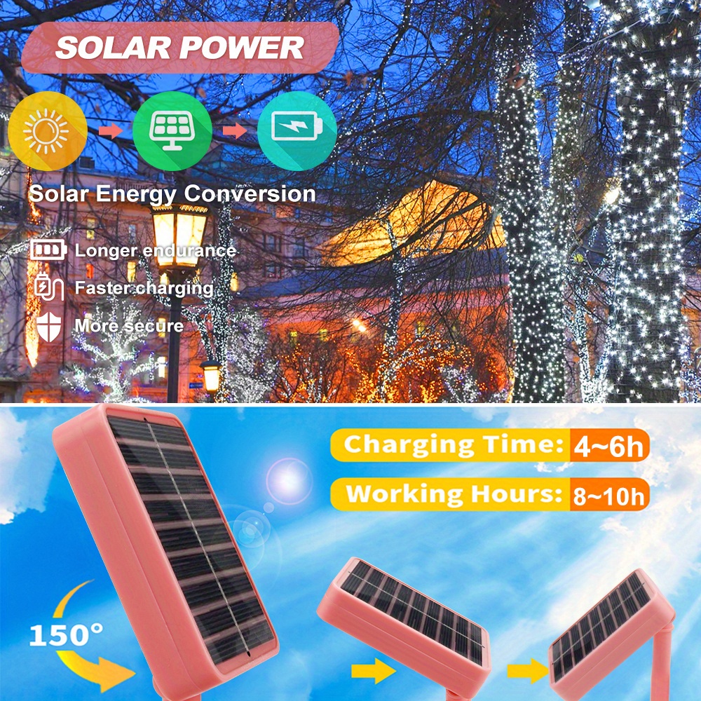 Led Solar Light Outdoor Waterproof Wreath Light Party - Temu United Kingdom
