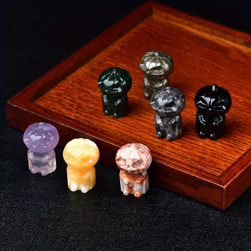 Random Crystal Carving Pumpkin Man Decoration - Temu Norway