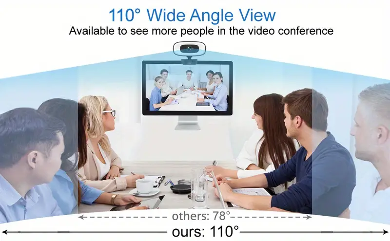 조명이 있는 4k 네트워크 카메라 스트리밍 게임 화상 통화 및 회의용 고화질 네트워크 카메라 Pc 노트북 및 데스크탑용 광각