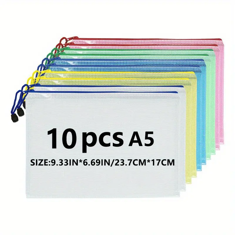 zipper mesh file bag a5 size plastic waterproof file bag - Temu Canada zipper mesh file bag a5 size plastic waterproof file bag - Temu Canada