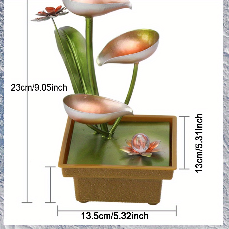 Tabletop Fountain Waterfall Decoration 3 Tier Small Fountain - Temu