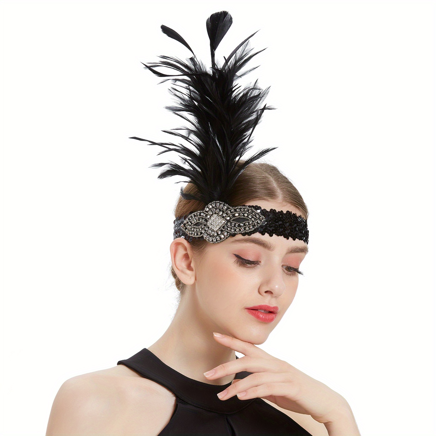 1920s Style Headpiece Flapper Headband - Temu Norway