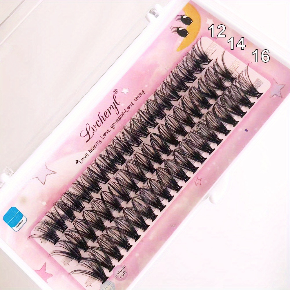 40d 60 Clusters Lashes D Curling Volume Individual Lashes - Temu Australia
