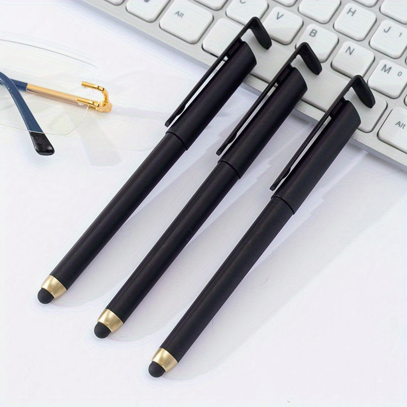 4pcs neutral pen multi functional 3 in screen mobile phone stand gel ...