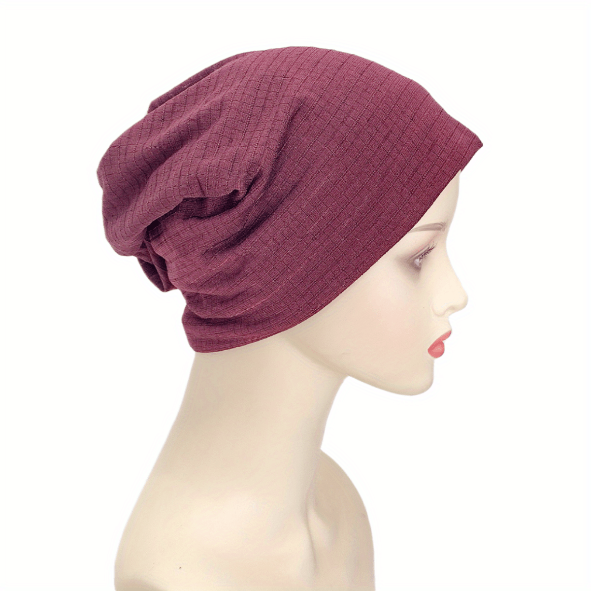 Loose Plain Turban Pleated Simple Head Wrap Solid Color - Temu Netherlands