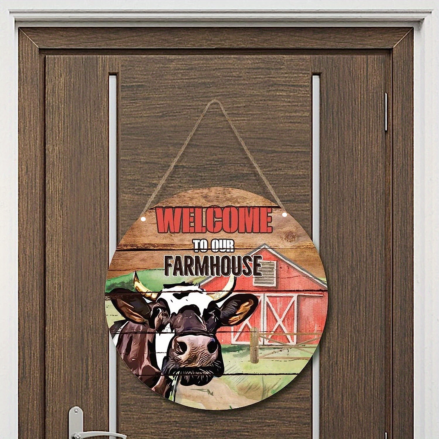 Nursery Decor Sign Welcome Farmhouse Cattle Wall Hanging - Temu New Zealand