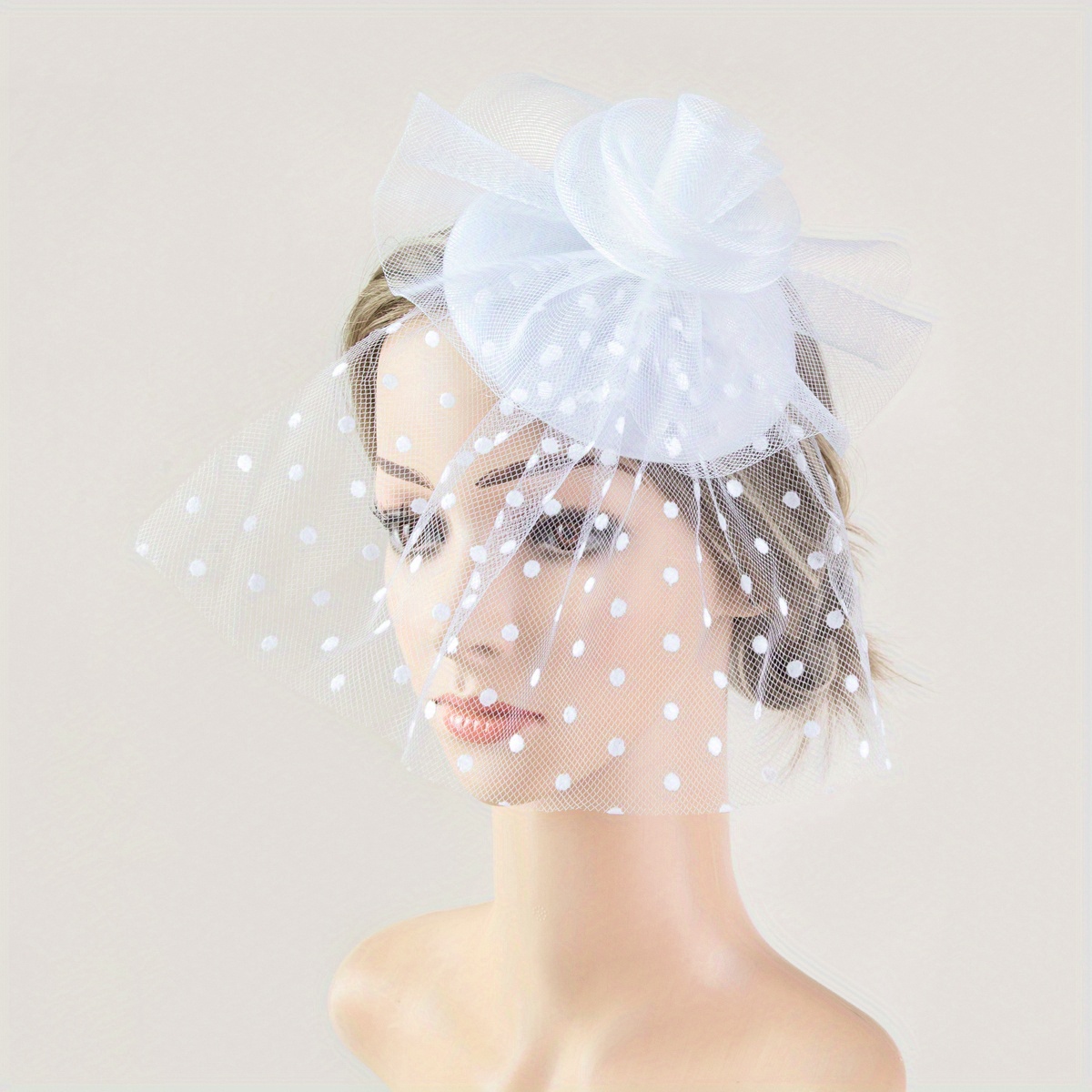 feather flower head piece veil fascinator party - Temu Australia