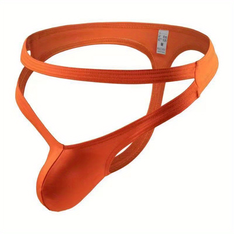 Men's Fashion Sexy Cut Out Thongs Underwear Solid Low Rise Bulge Pouch ...