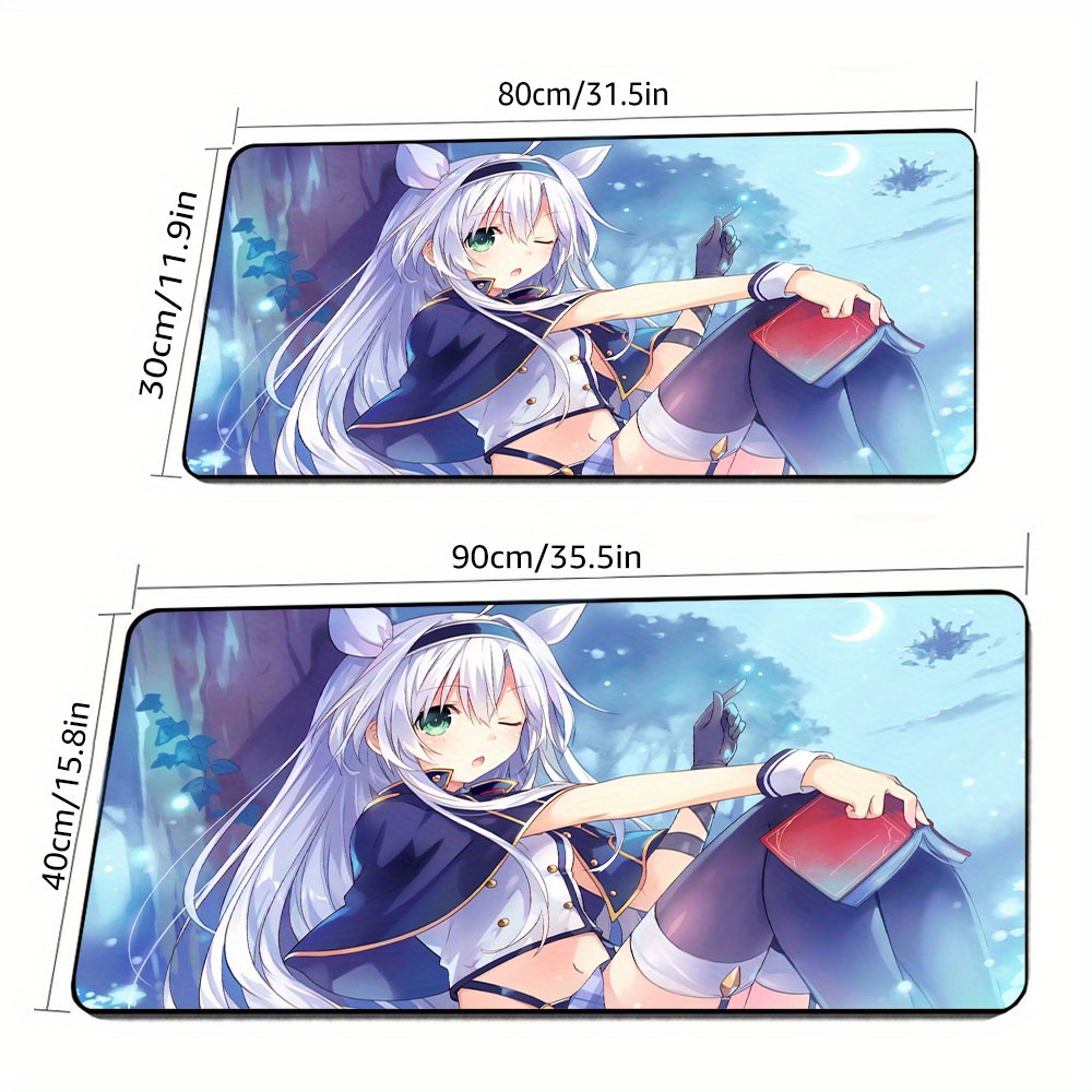 Anime Mouse Pad Large Gaming Mousepad Rubber Mat Deskmat Pc - Temu