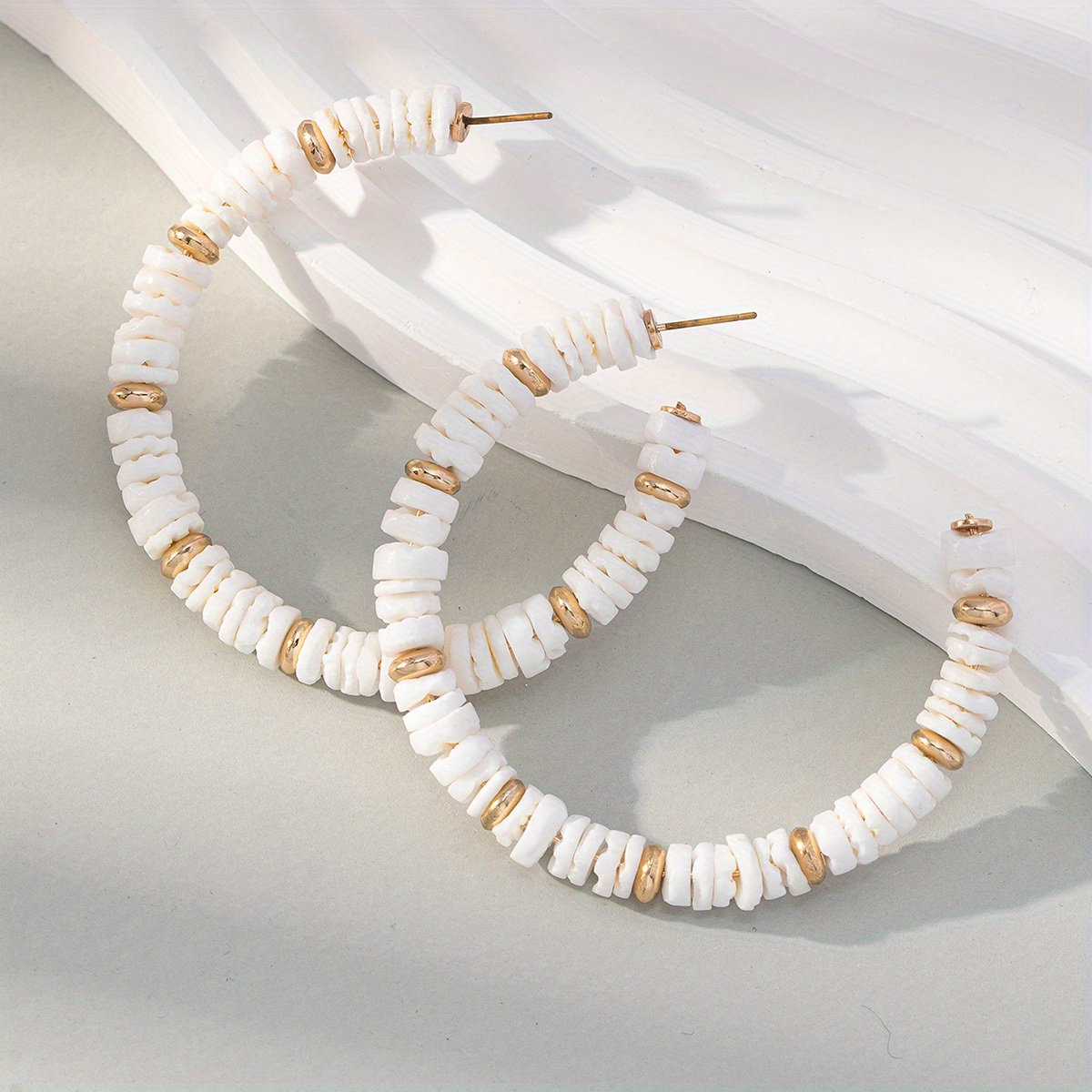 Handmade Hoop Earrings Design Polymer Clay - Temu Australia