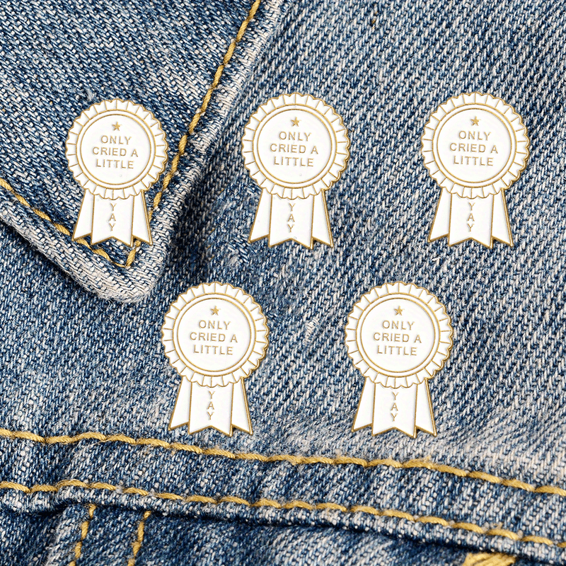 Stylish Enamel Painted Alloy Brooch Pin Women's Denim - Temu Netherlands