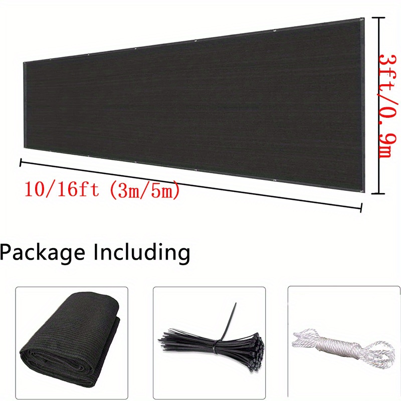 Outdoor Privacy Screen Fence: Windproof Sun Shade Protection - Temu ...