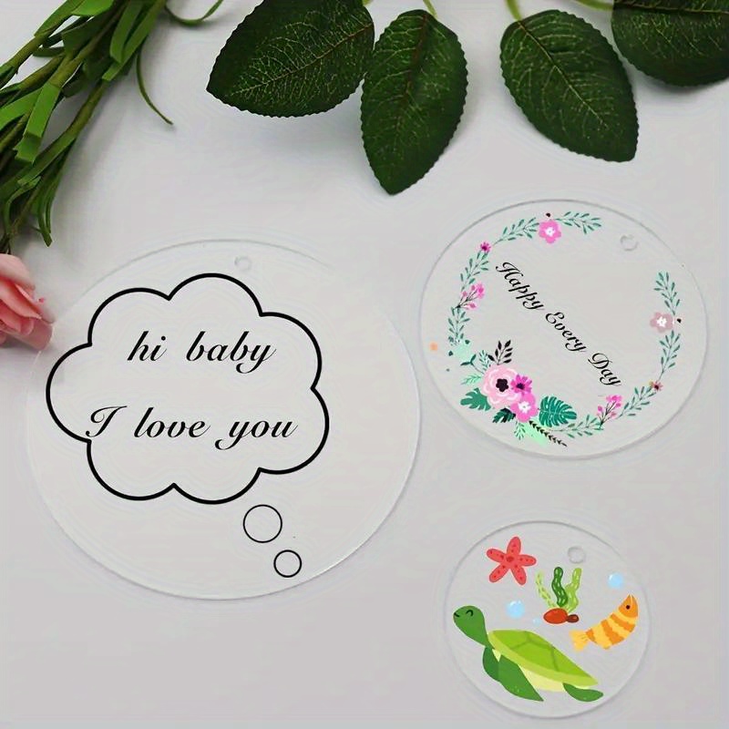 Acrylic Keychain Blanks Thick 0.07 "loose Acrylic Circle - Temu Canada