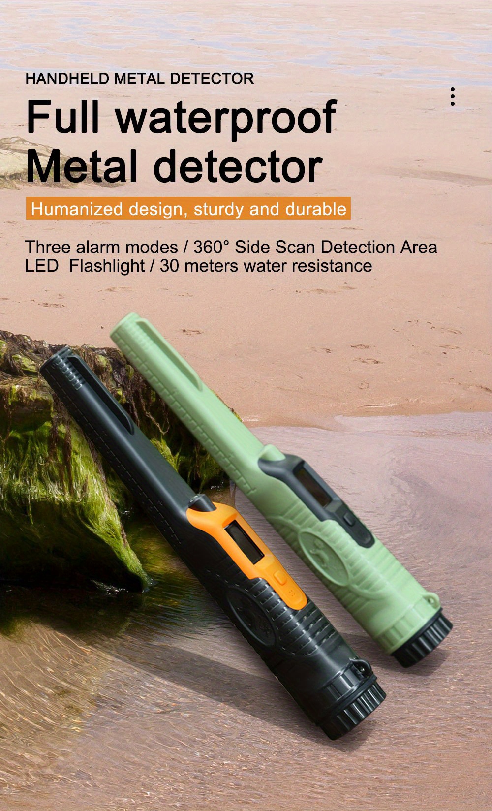 Handheld Waterproof Metal Detector Treasure Finder - Temu Canada