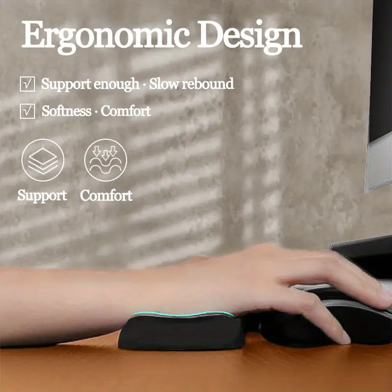 Pad Memory Foam Wrist Rest For Computer Keyboard Mouse Temu