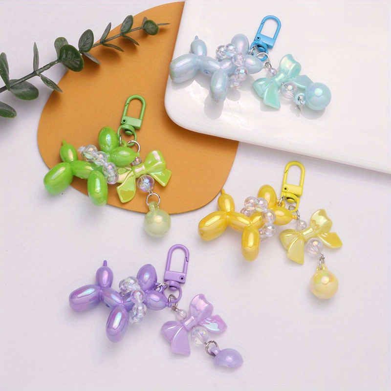 Cute Acrylic Bubble Dog Key Chain Ornament - Temu Australia