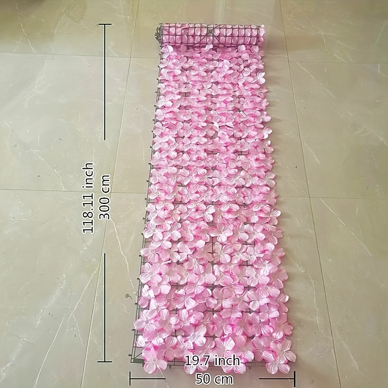 1pc Artificial Hedge Fence Screening With Flowers Artificial Ivy Screen ...