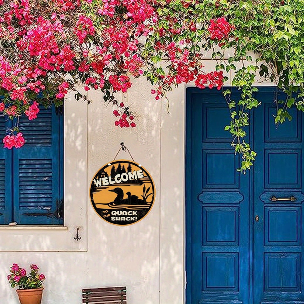 Wooden Signquack Shack Metal Sign Cabin Decor Ducks - Temu Ireland