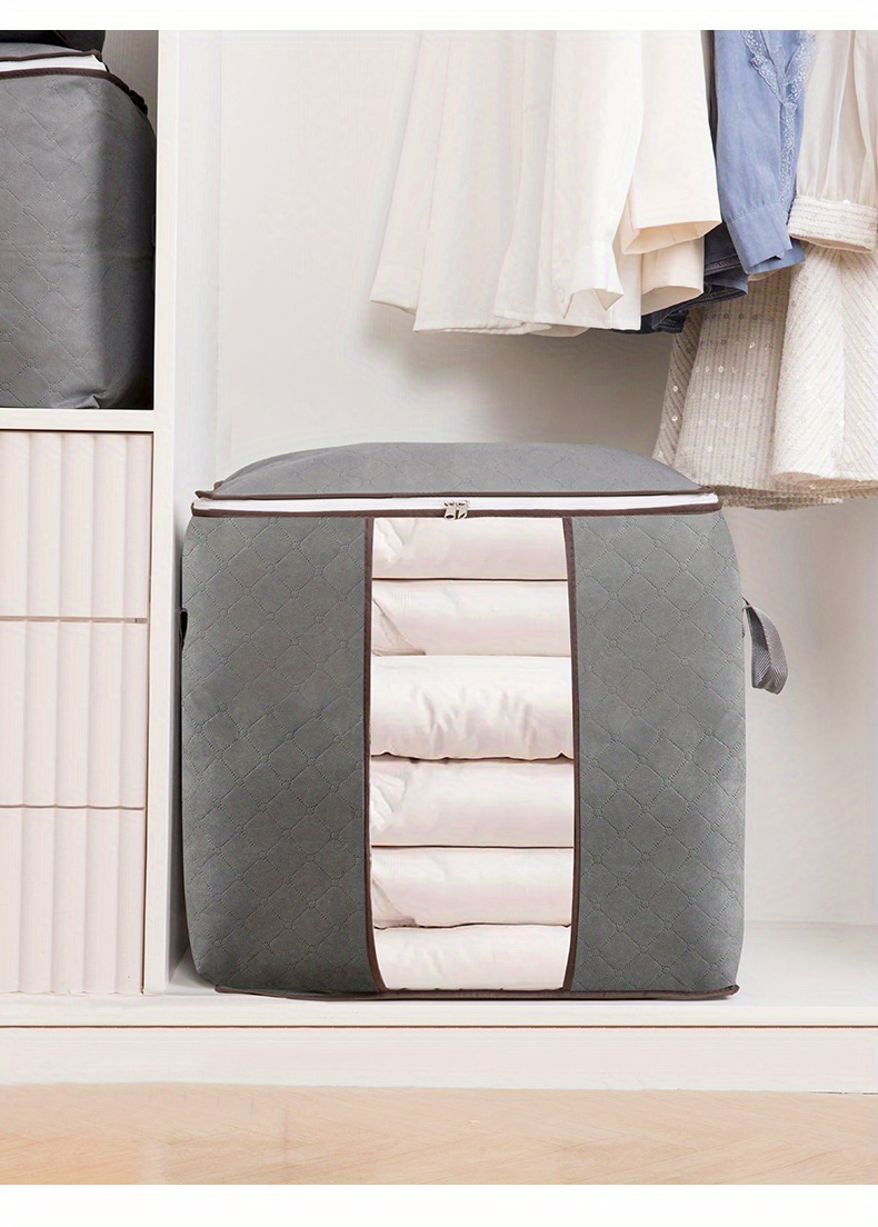 Clear Large Capacity Quilt Clothes Organizer Non woven - Temu Ireland