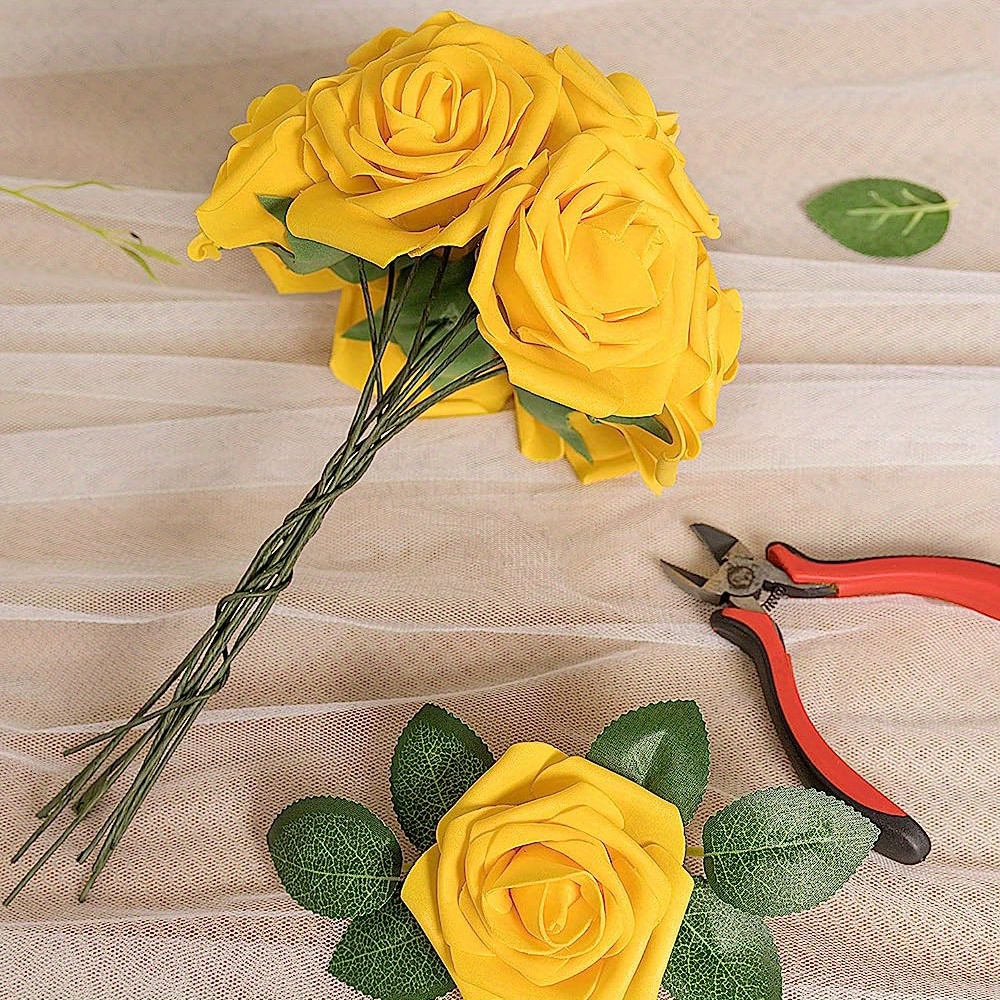 Artificial Roses Flowers Diy Wedding Bouquets - Temu Australia