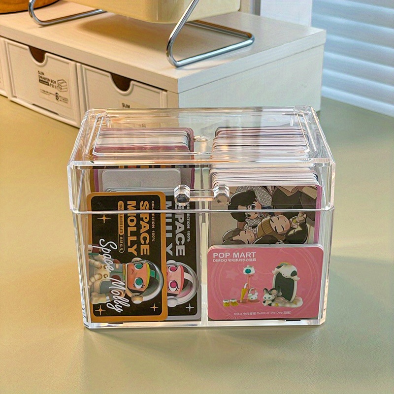 Blind Box Card Storage Box Small Card Acrylic Transparent - Temu