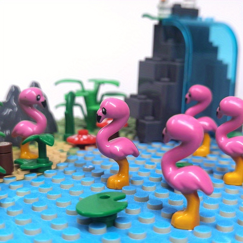 Lovely Mini Flamingo Figure Building Blocks Toys - Temu Australia