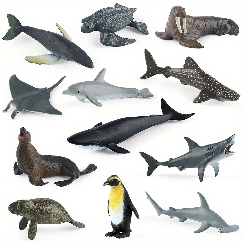 Kids Mini Ocean Animal Model Farm Set - Temu United