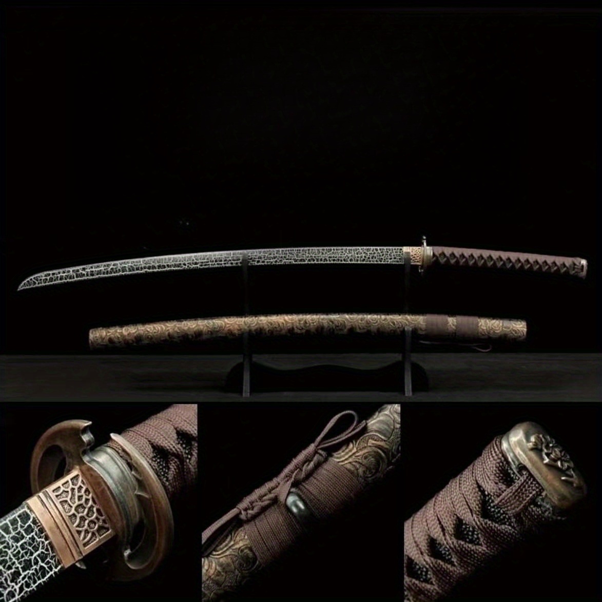 Unsharp Samurai Sword Bamboo Shooting Props Practice - Temu