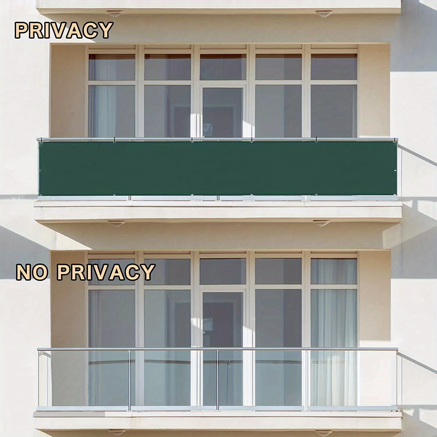 Balcony Privacy Screen Cover Privacy Protection Fence Net - Temu
