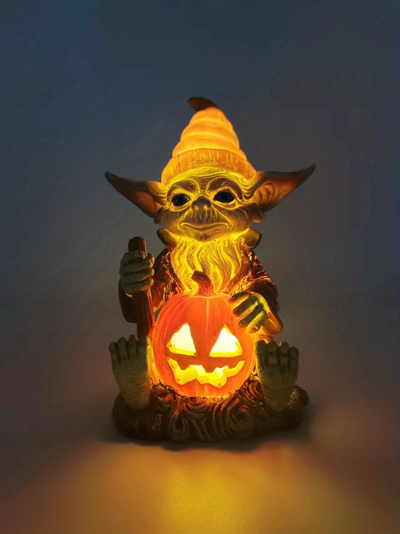Halloween Pumpkin Alien Resin Statue Garden Decoration - Temu