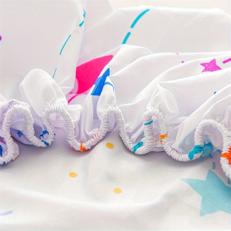 Soft Breathable Star Print Fitted Sheet Set Non slip - Temu United Kingdom