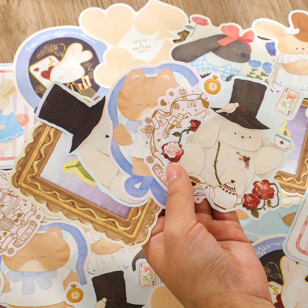 Retro Style Memo Note Non sticky Scrapbook Paper Alice - Temu United ...