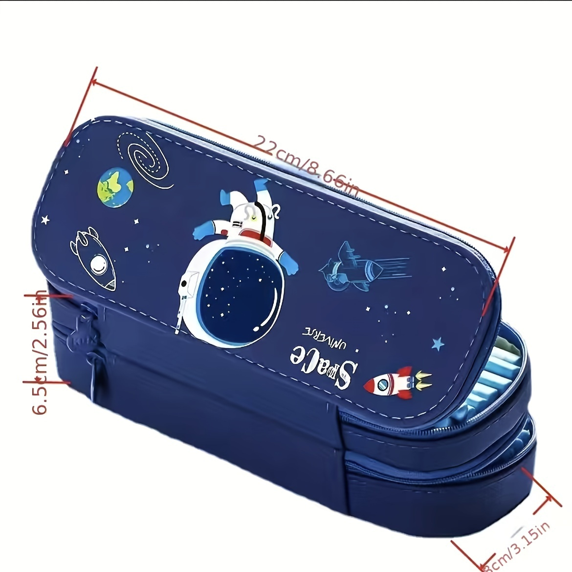 2023ins Large Capacity Pencil Bag Pencil Stationery Box Boys High-value ...